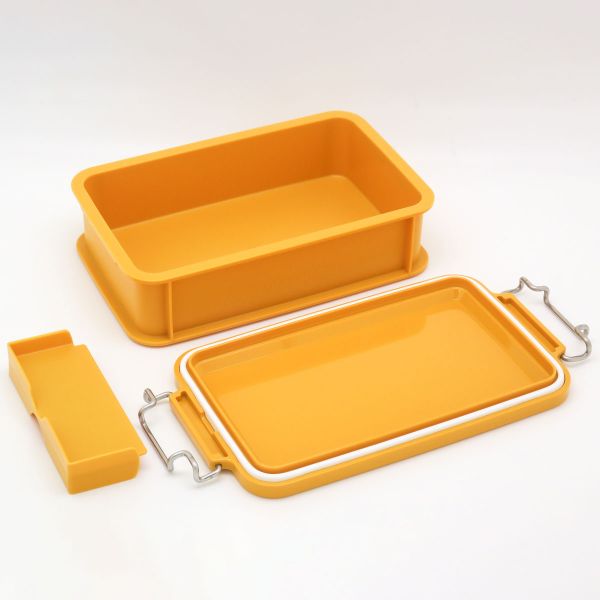 LUNCH CHIME No.3 コンテナランチボックス(仕切付) CNT-750(LCMNo.3) イエロー | テイクアウト容器の通販 ...